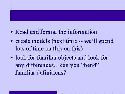 Read and format the information