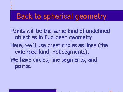 Back to spherical geometry