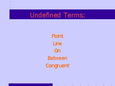 Undefined Terms: