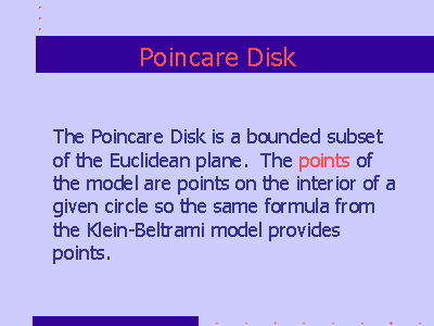 Poincare Disk